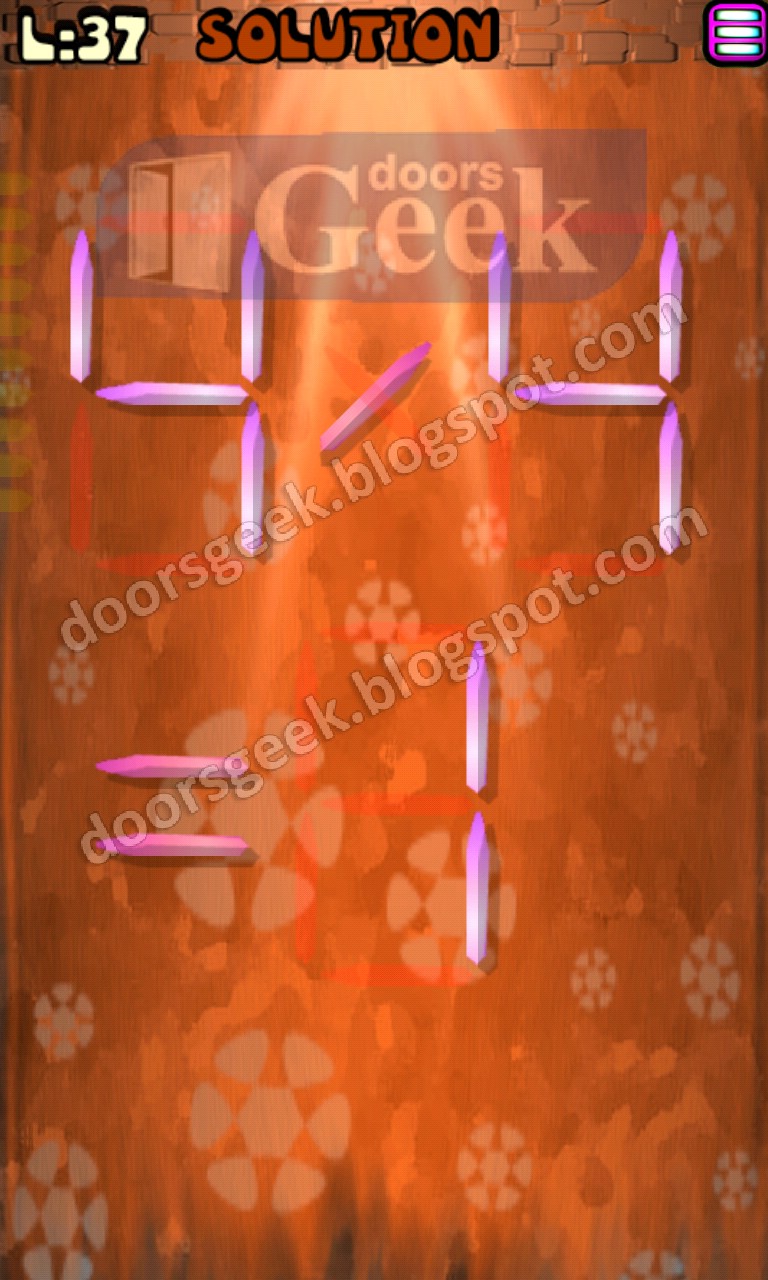 Matches Puzzle [Episode 6] Level 37 Solution ~ Doors Geek